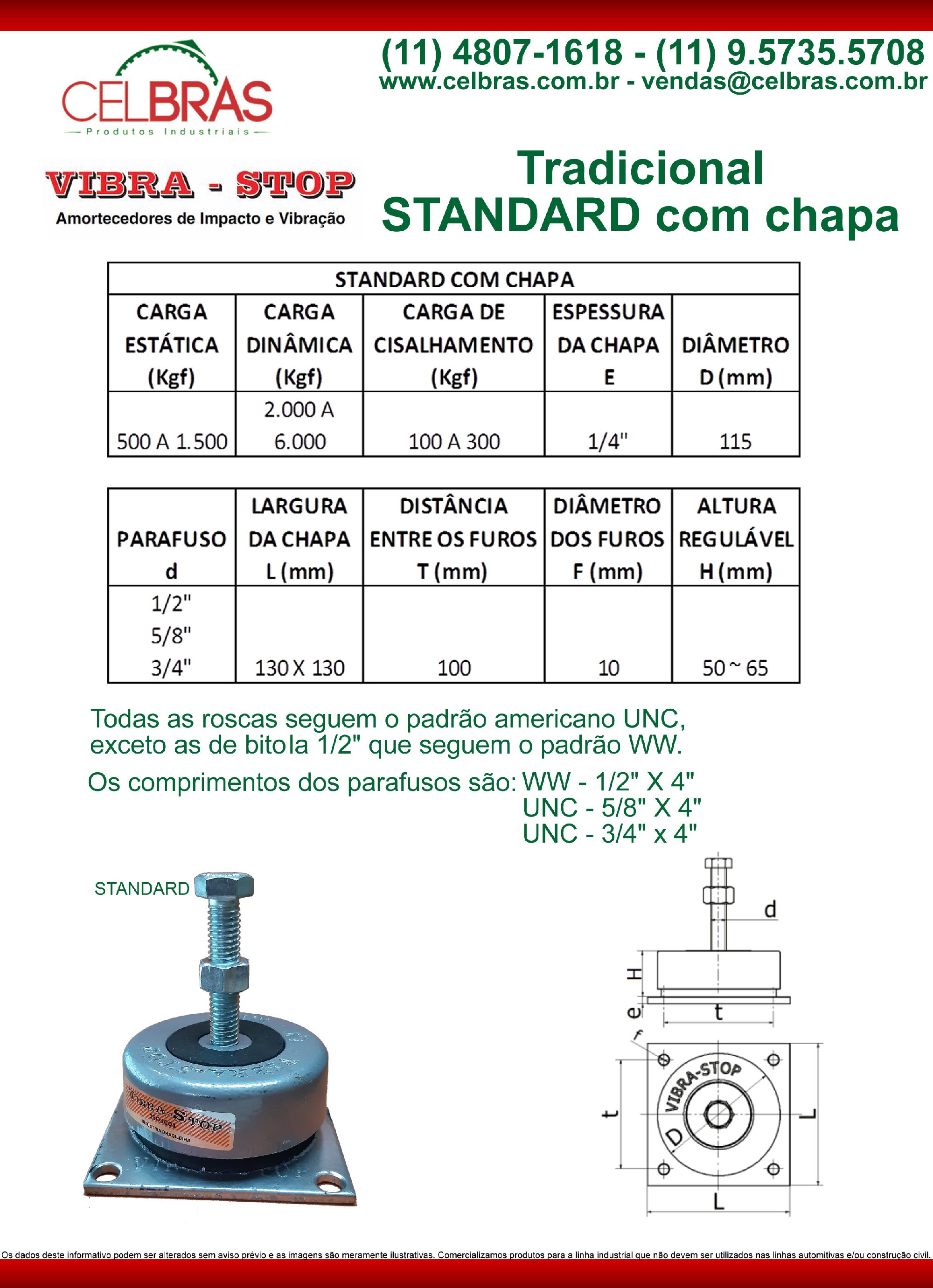 Celbras - STANDARD com Chapa